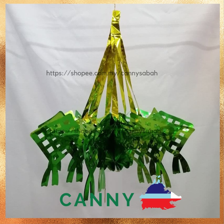 Deco Hari Raya Tinsel Ketupat (17K602) | Shopee Malaysia