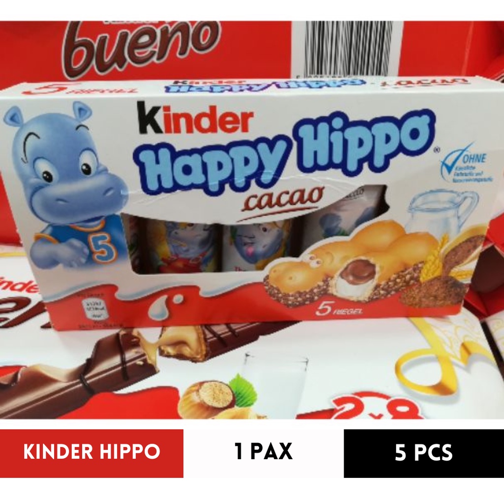 HIPPO KINDER CHOCOLATE Chocolate Kinder Bueno Chocolate 2 Bars 39g ...