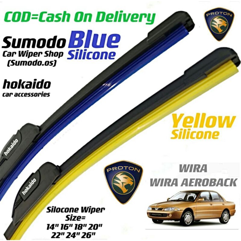 Proton Wira/Wira Aeroback Silicone Wiper 1Pair(2Pcs) HKD.Sumodo Car ...