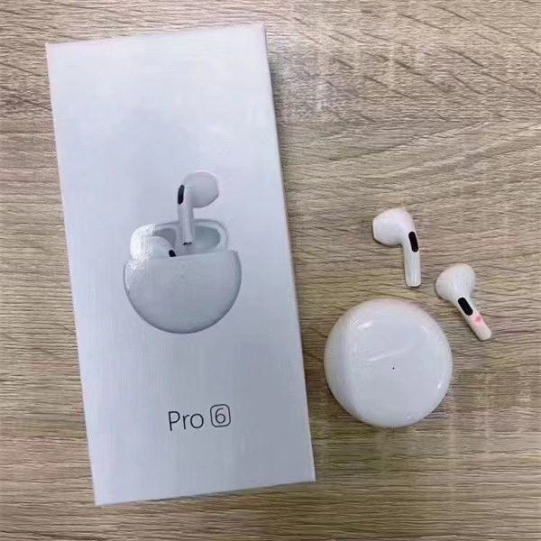 Air Pro 6 4 TWS Wireless Headphones with Mic Fone Bluetooth Earphones ...