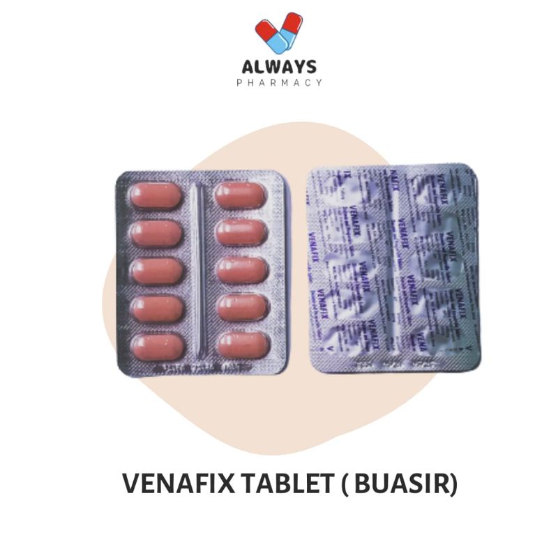 VENAFIX TABLET UBAT MAKAN BUASIR KECUTKAN BUASIR (10 TABS PER STRIP ...