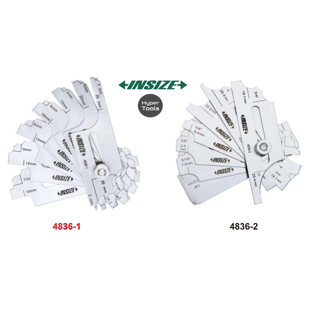INSIZE Metric Fillet Weld Gauge 14 blades - Model: 4836-1 | Shopee Malaysia