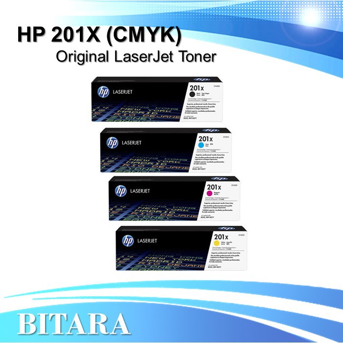 HP 201X High Yield Black / Cyan / Magenta / Yellow Original LaserJet ...