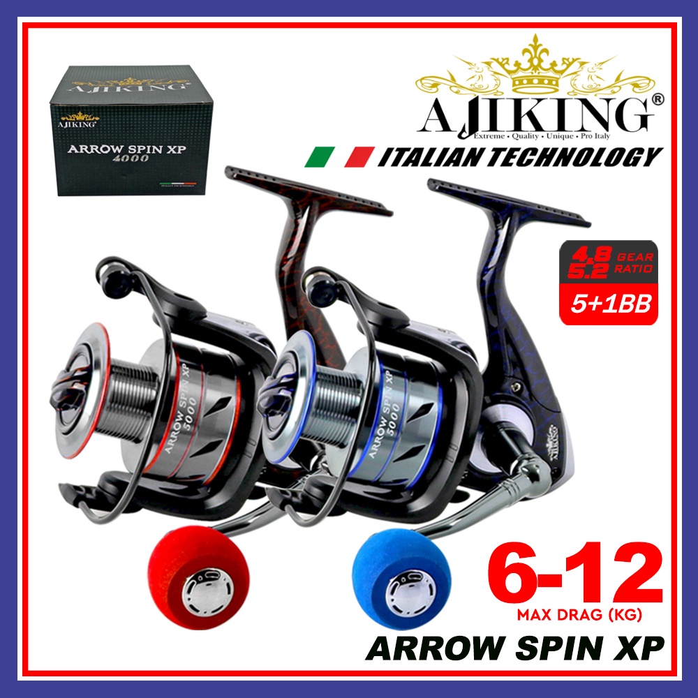 Ajiking Arrow Spin XP Mesin Pancing Spinning | Air Tawar | TCE Tackles ...