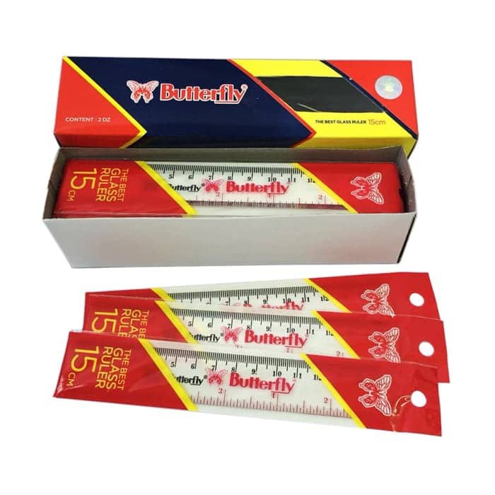 15 Cm Butterfly Plastic Ruler | Shopee Malaysia