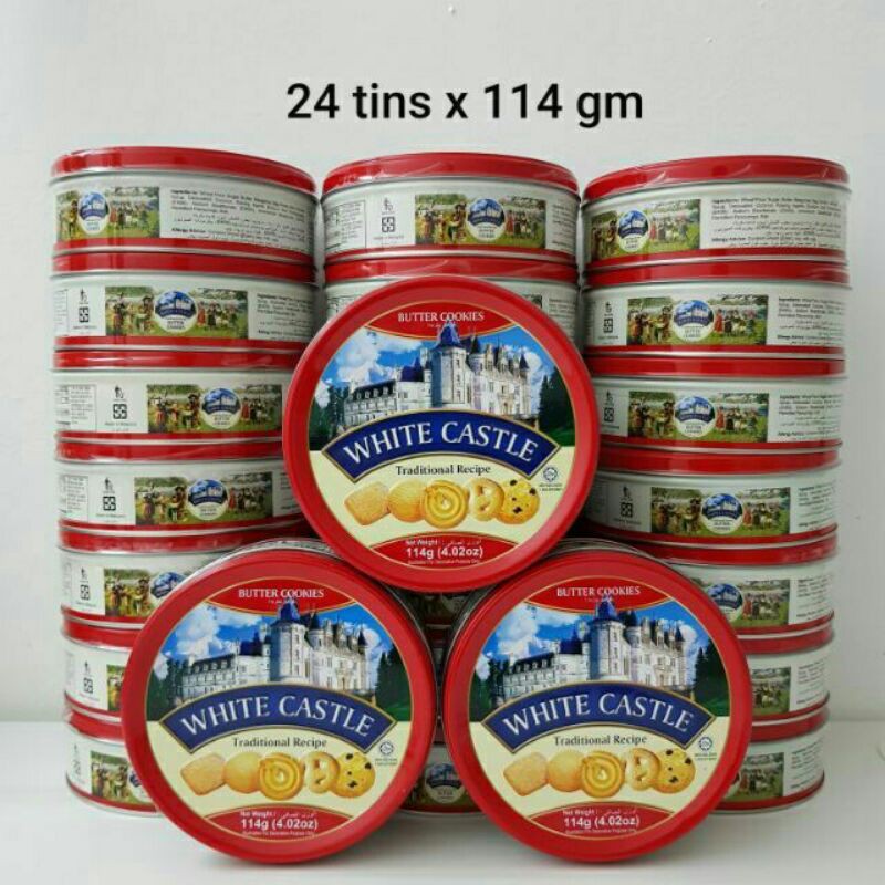 24 Tins x 114gm White Castle Butter Cookies (Bundle) | Shopee Malaysia