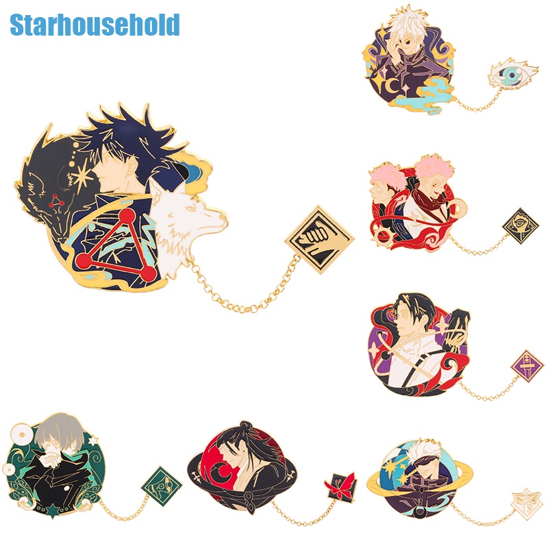 Anime Jujutsu Kaisen Badge Brooch Gojo Satoru Itadori Yuji Inumaki Toge