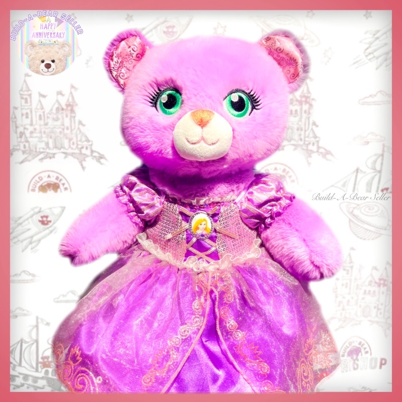 Teddy Bear Building Blocks Disney Princess Rapunzel ️Build-A-Bear ...
