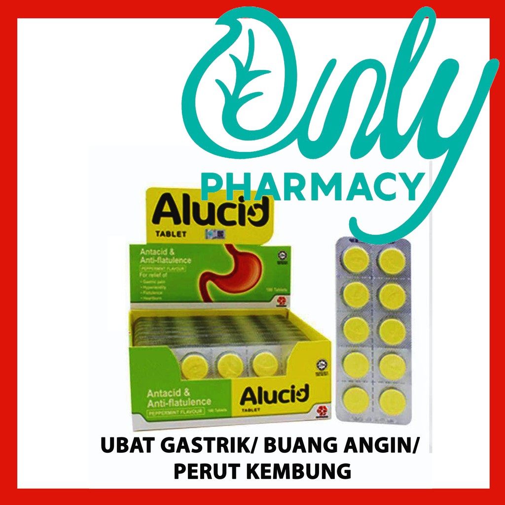 Alucid Tablet Antacid & Anti Flatulence 10S/ Strip | Shopee Malaysia