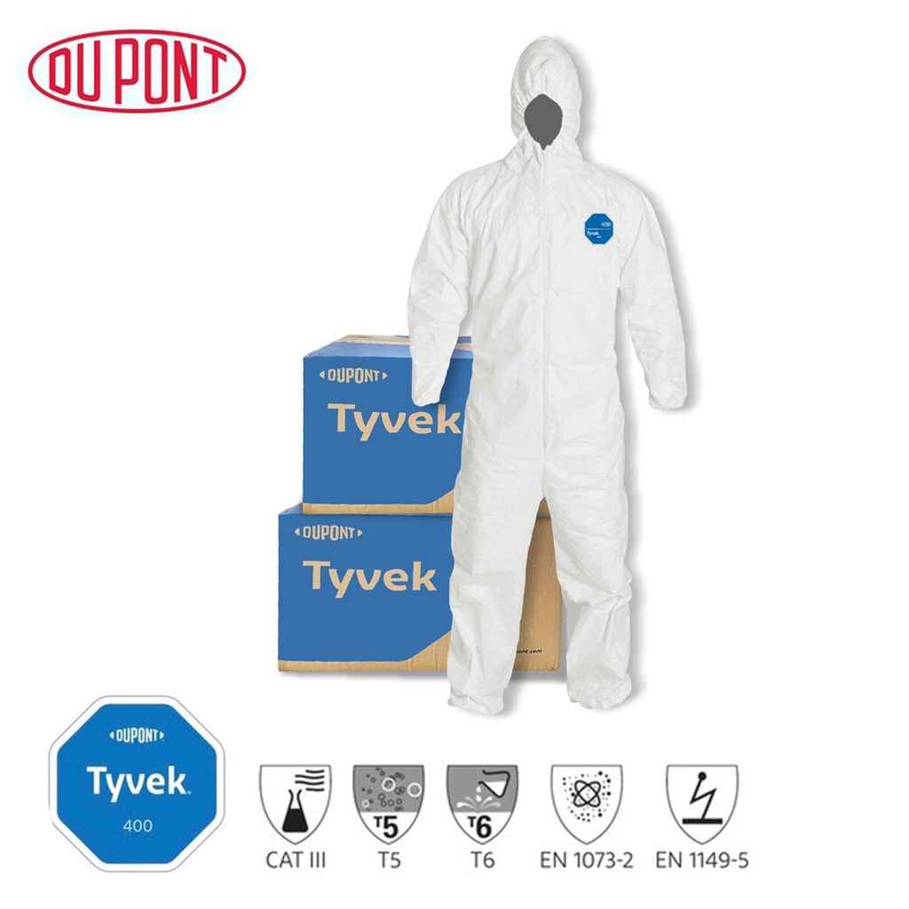 FrontLiner PPE Medical Coverall SMMS PE Coated White Blue EN ISO 13982 ...