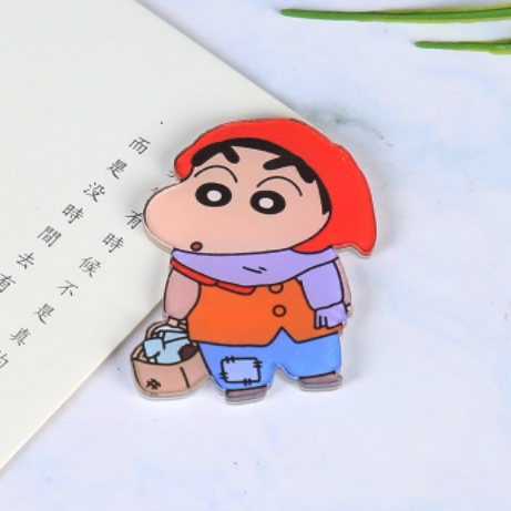 Japanese Creative Brooch Cartoon Cute Crayon Shin-Chan Merchandise ...