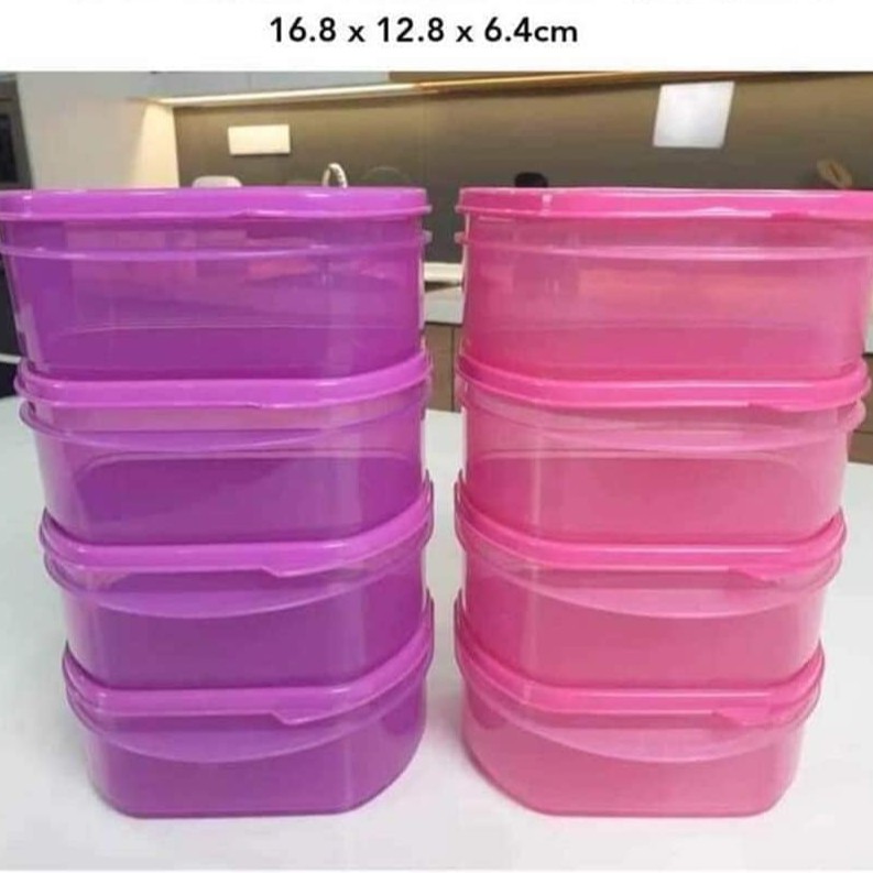 Tupperware Half Fridge Stackable 650ml (Pack & Stack container) STACK ...