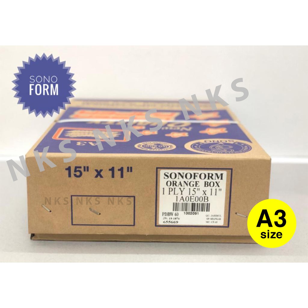 SONOFORM 15'' X 11'' 1 PLY COMPUTER FORM (A3 SIZE)(1000FANS) | Shopee ...