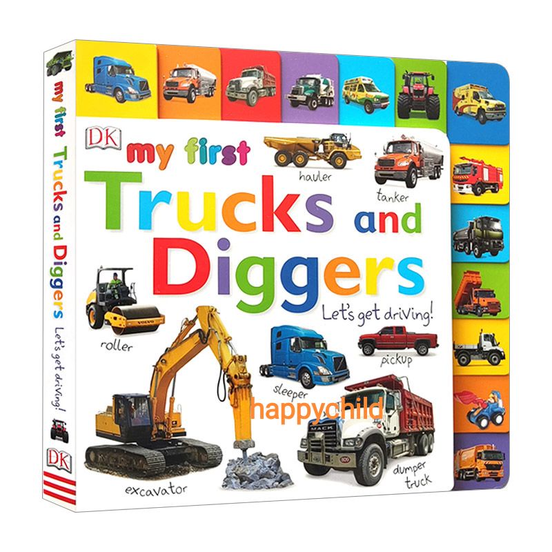 Original DK my first Trucks and diggers board book Children's book ...