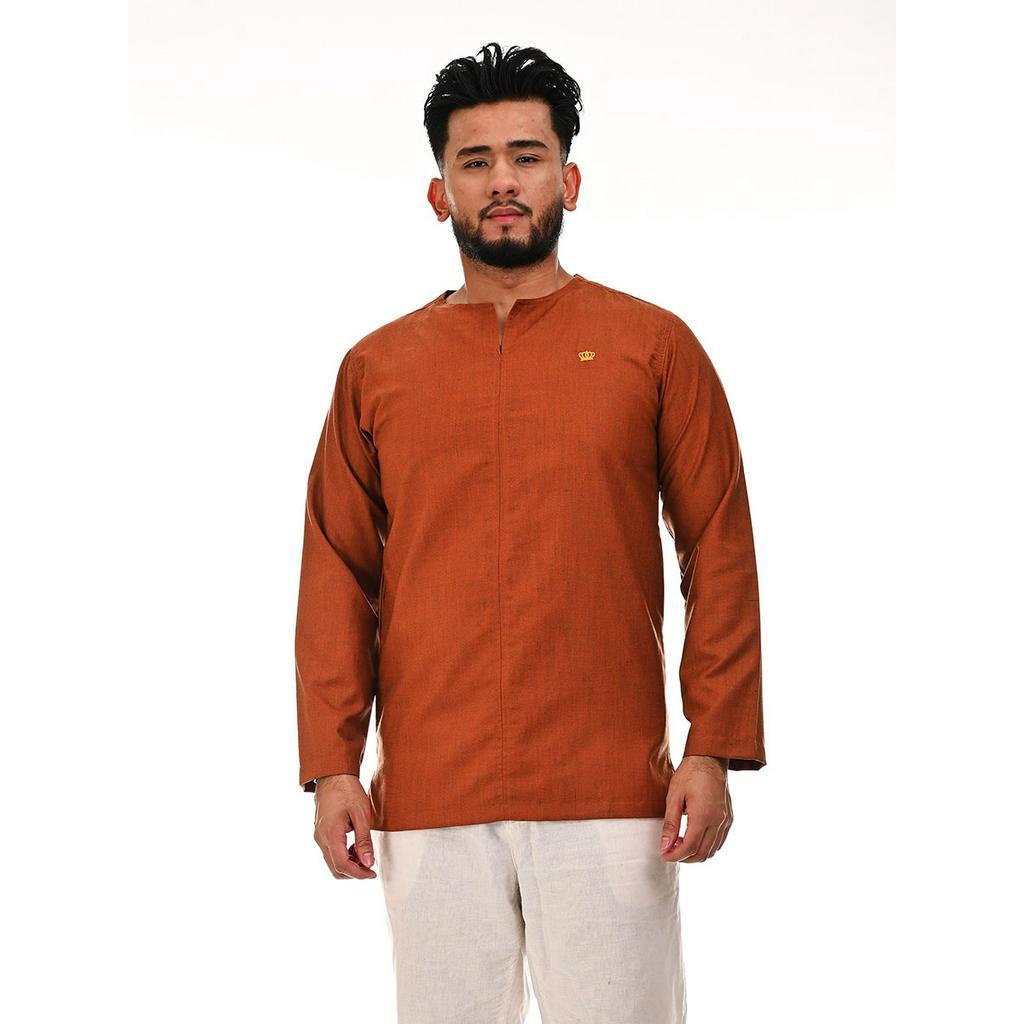 Kurta Adhani in Orange Brick | Shopee Malaysia