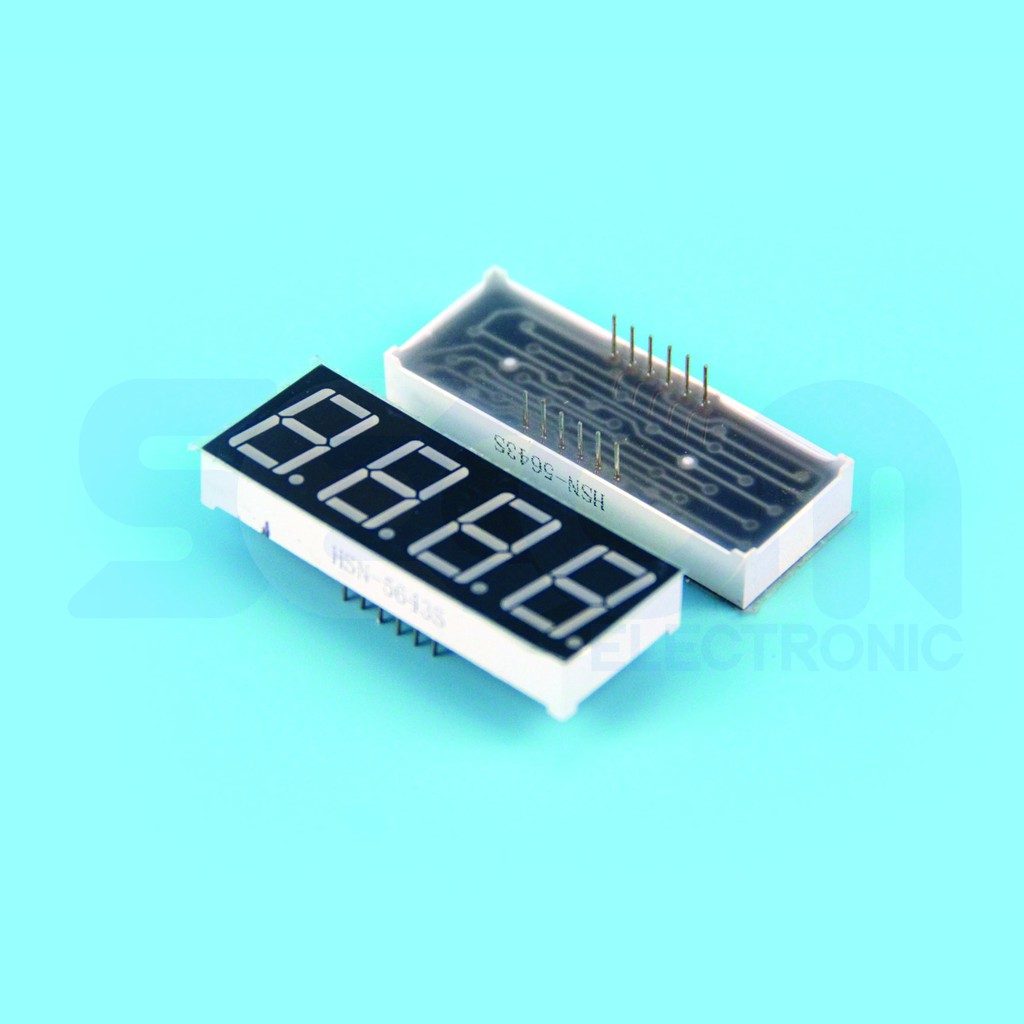 4 Digits 7 Segment Display Red LED 4 Bit 7 segment Common Cathode ...