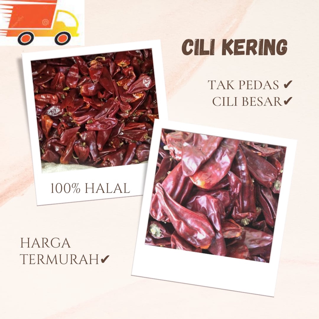 Cili Kering / Lada Kering Tak pedas Gemuk/ Cabai Kering/ Lada Kering ...