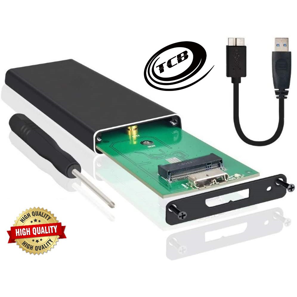 5Gbps USB 3.0 to NGFF M.2 SSD Hard Disk Box External Enclosure Case ...