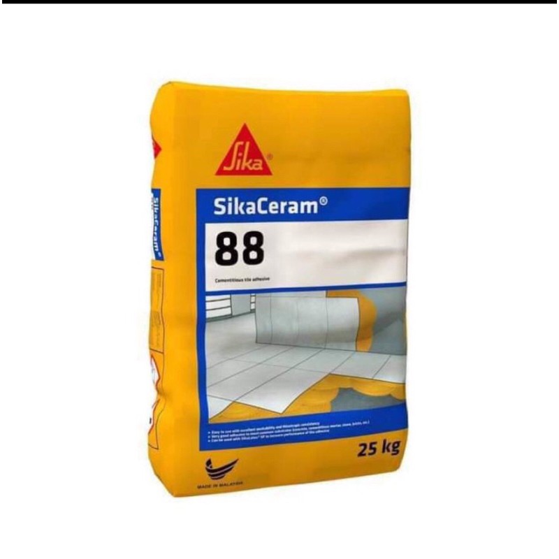 SIKA 88 TILES ADHESIVE ( CEMENT GUM) 25kg (TAKE NOTE MAXIMUM 1 BAG PER ...