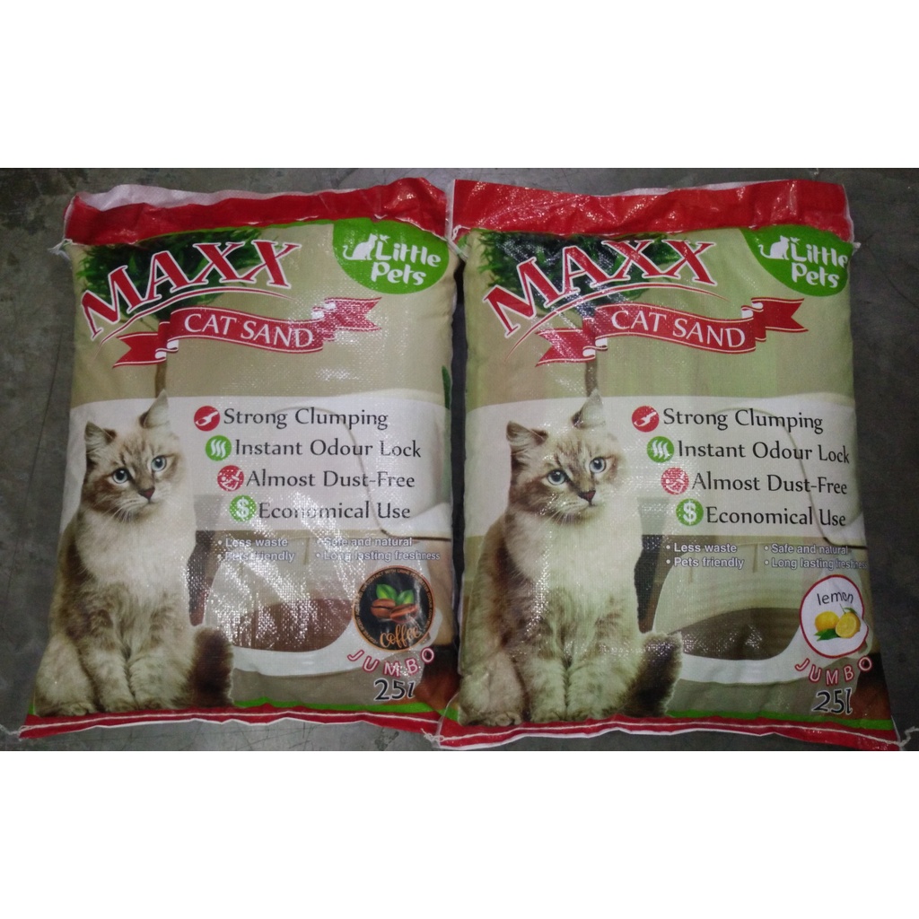 MAXX CAT LITTER 25L (Coffee & Lemon Scent) | Shopee Malaysia