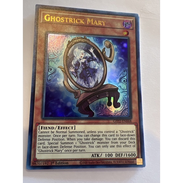 Yugioh English tcg Ghostrick Mary - GFP2-EN068 - Ultra Rare - 1st ...