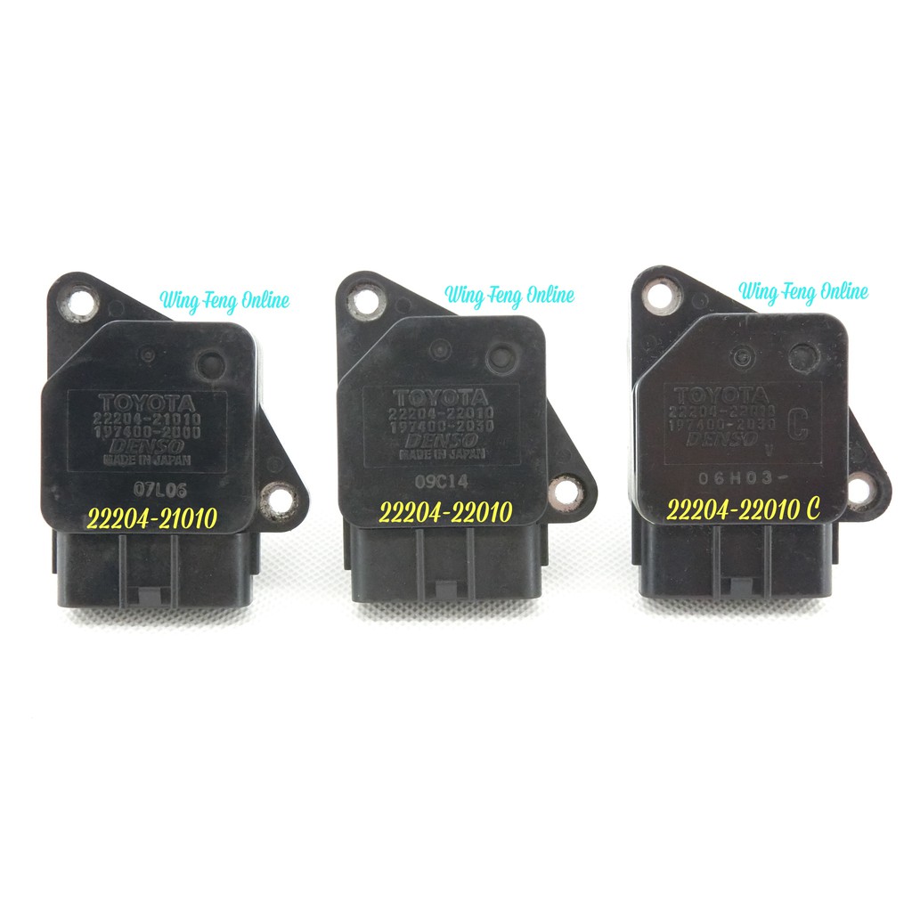 Toyota Camry ACV30 Vios Yaris Altis Innova Air Flow Meter Sensor Mass USED Original DENSO 5pin ...