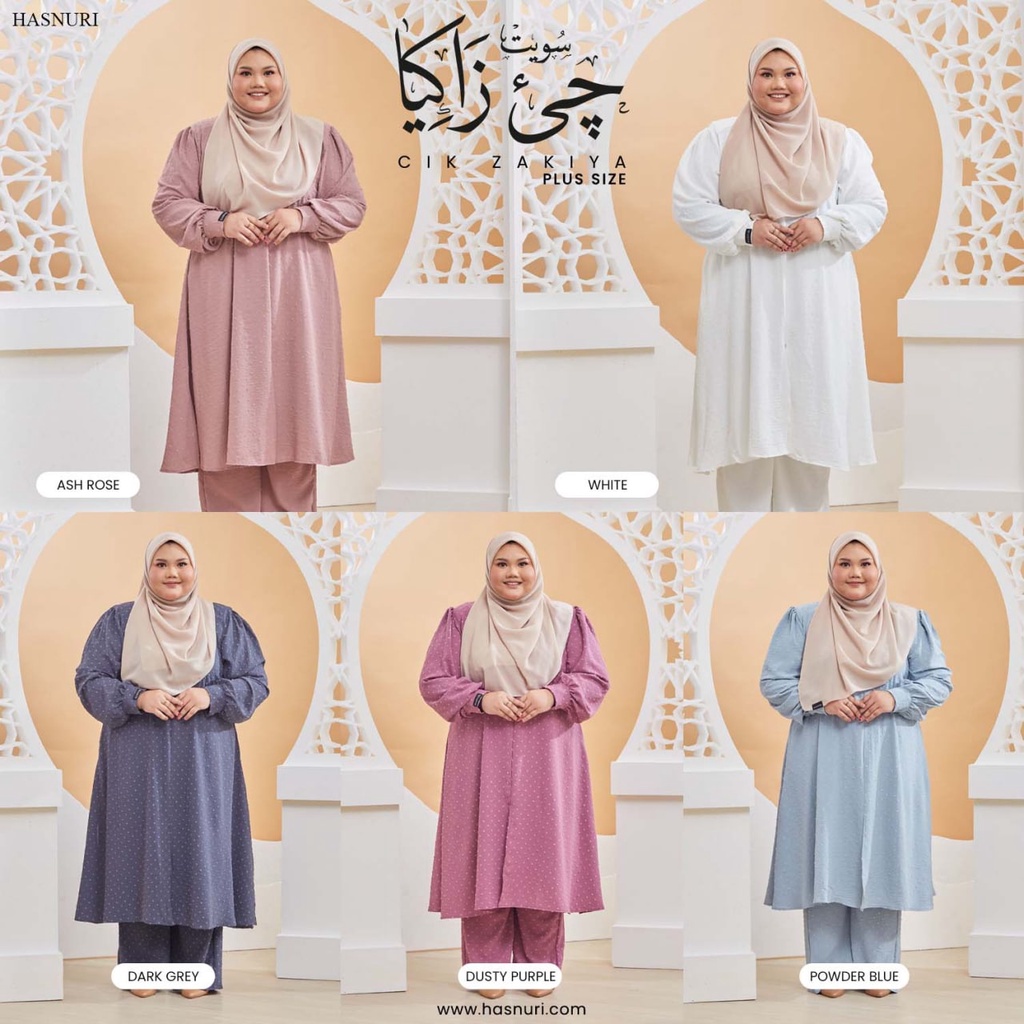 BAJU RAYA SUIT CIK ZAKIYA PLUS SIZE SUIT MUSLIMAH WEAR SUIT MUSLIMAH ...