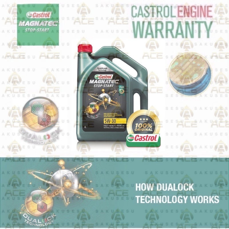 3419579 Castrol Magnatec Dualock 5W30 fully synthetic engine oil (4 ...