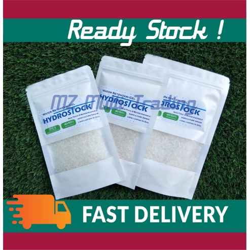 HYDROSTOCK 100gram : Hydrogel / Powerbank Pokok / Water Retention Gel ...