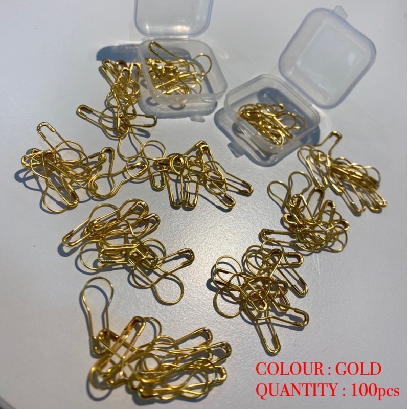 Safety Pin Hijab Pear Pin 50pcs 100pcs | Shopee Malaysia