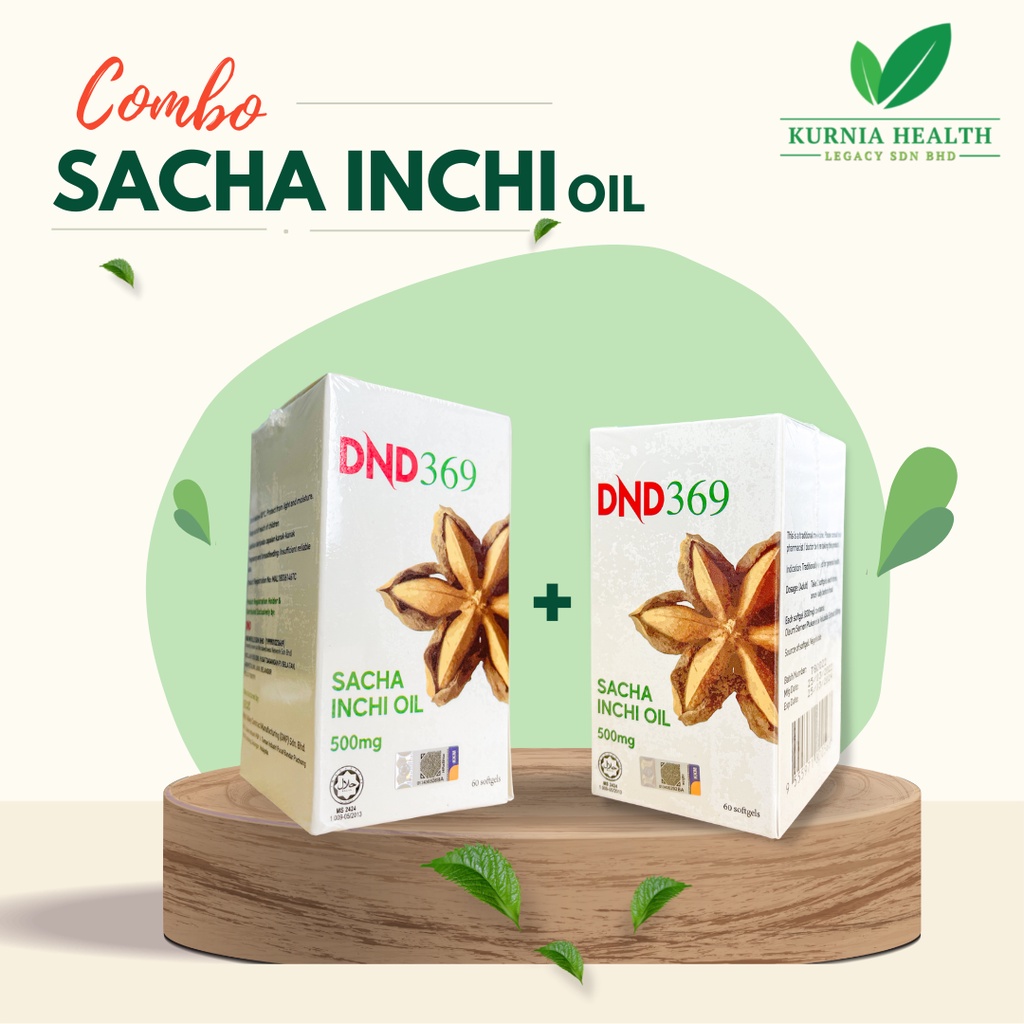 COMBO!! DND SACHA INCHI OIL DR. NOORDIN DARUS (2 BOTOL, 500MG, 60 BIJI ...