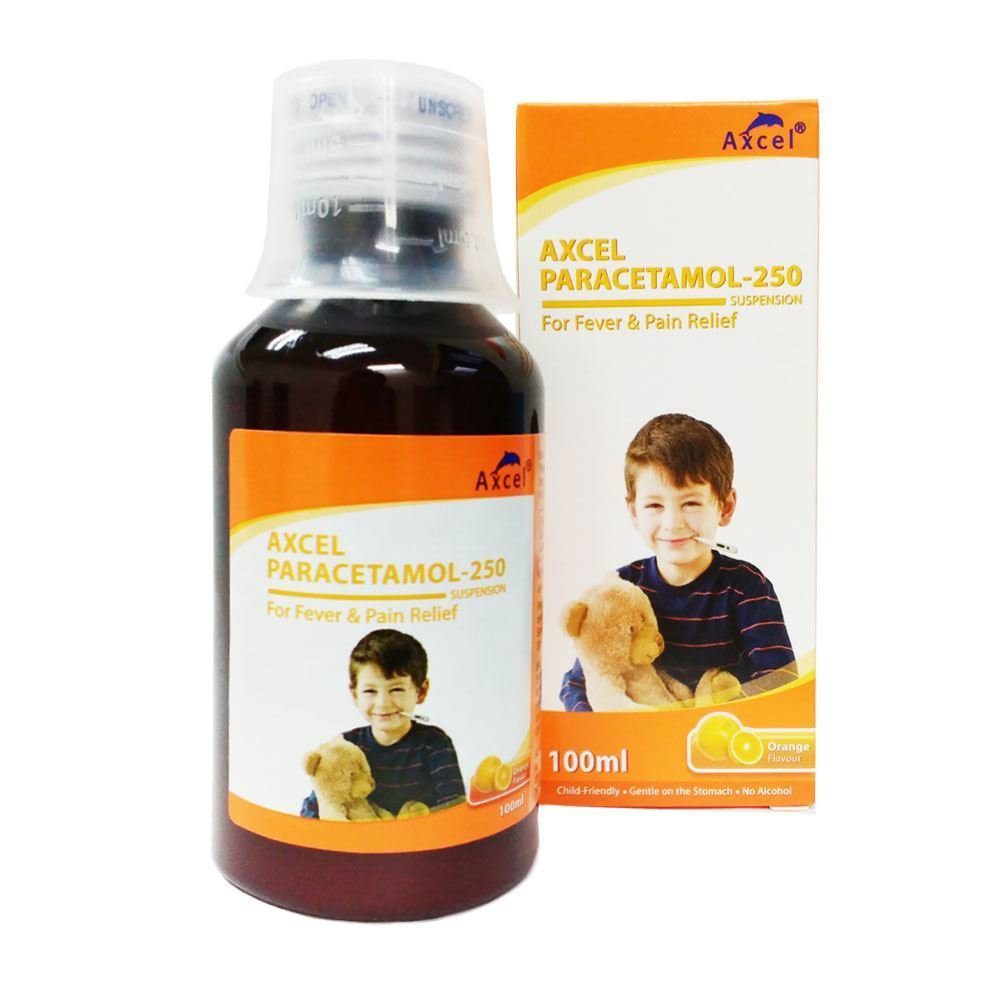 Axcel Paracetamol-250 Suspension 100ml (Orange Flavour) | Shopee Malaysia