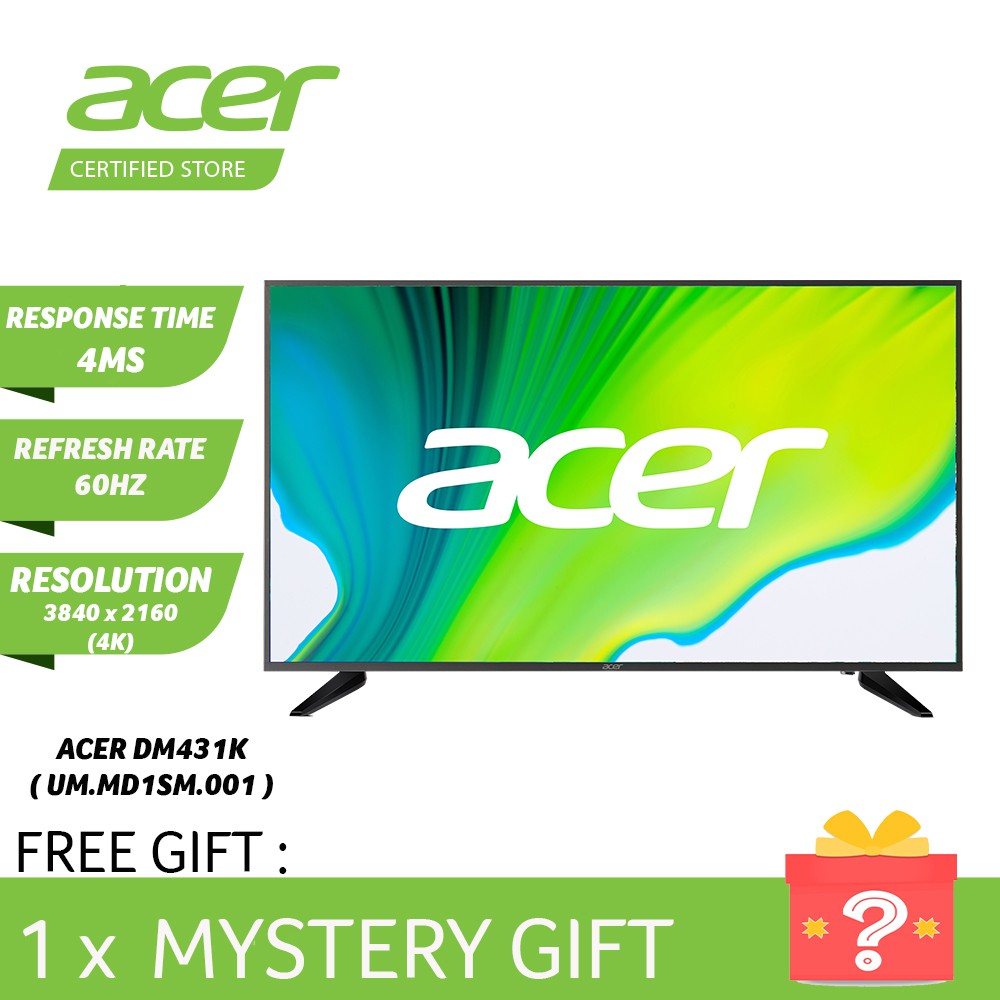 ACER DM431K 43" IPS HDR 4K LED LCD MONITOR | Shopee Malaysia