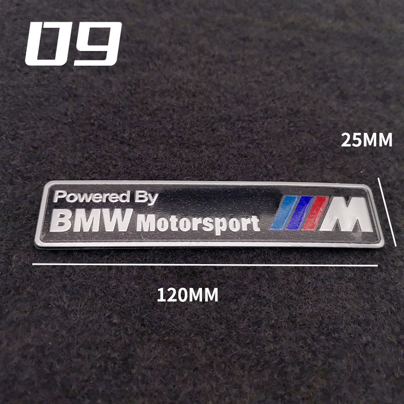 Aluminum BMW Motorsport Logo Car Auto Decorative Side Fender Rear ...