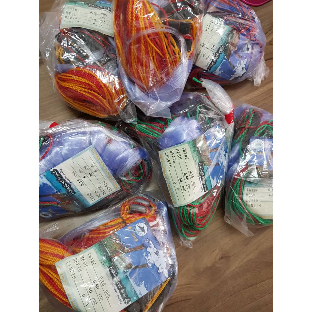 Jaring Pukat Ikan 6A 30MD/ Fish Nets Net/ 30目渔网 READY STOCK | Shopee ...