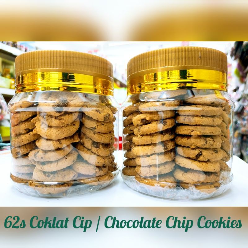 62s Coklat Cip Chocolate Chip Cookies Viral Tanpa Dip / Biskut Festival ...