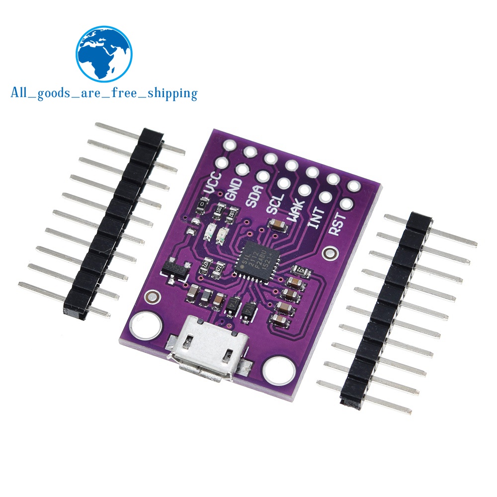 CP2112 Debug Board USB to SMBus I2C Communication Module 2.0 MicroUSB 2112 Evaluation Kit for ...