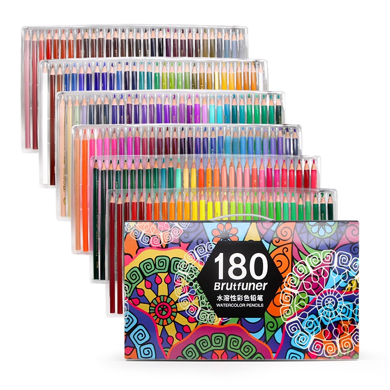 Brutfuner 48/72/120/160/180 colours water color pencil Professional Oil ...