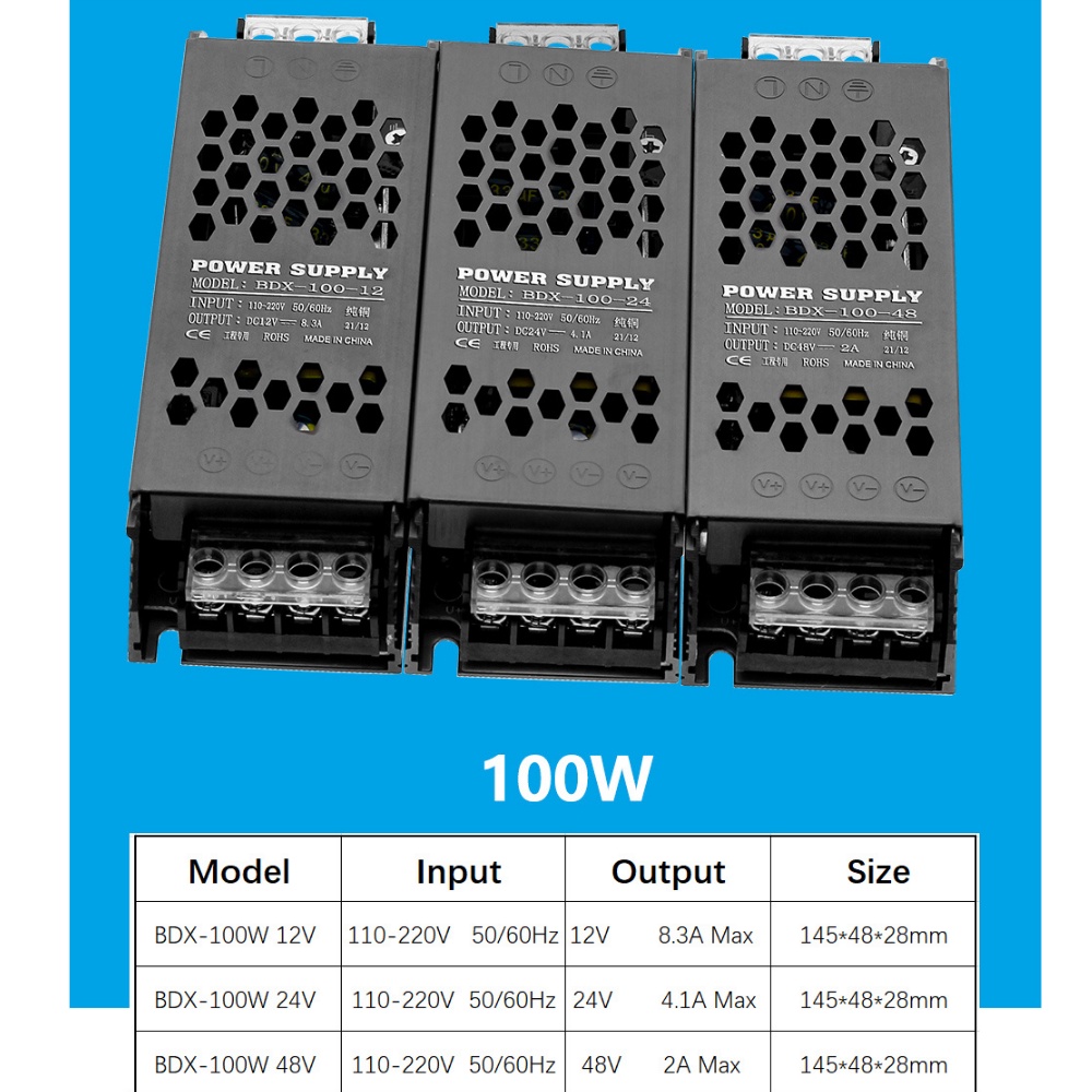 High Quality DC12V 24V 48V Power Supply LED Driver AC110-240V 100W 200W 300W 400W Lighting ...