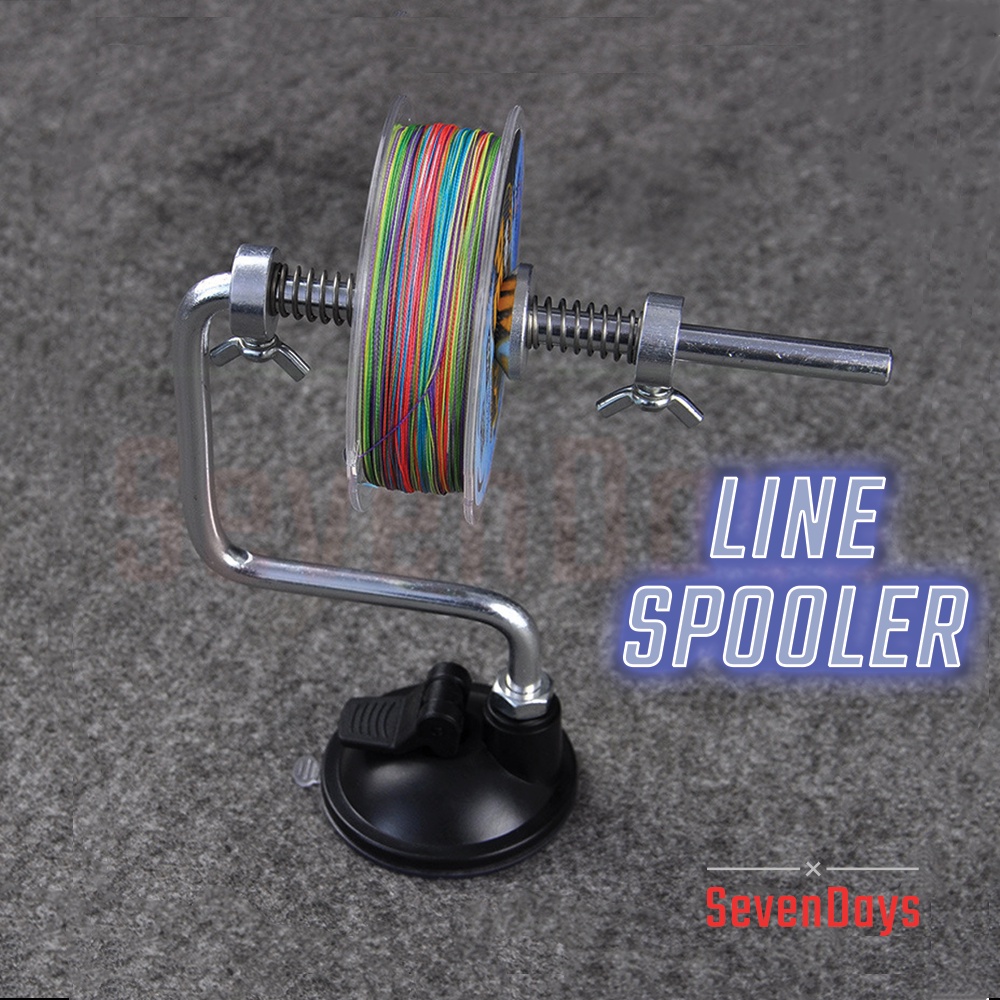 Fishing Line Spooler Winding System Tackle Suction Cup Winder Reel Line ...