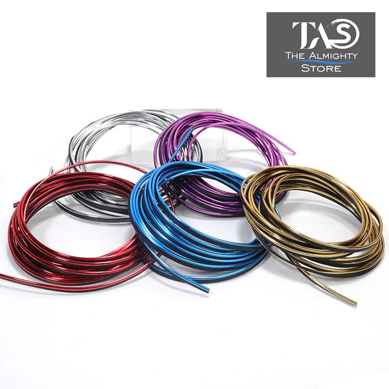 5M Car Interior ative Thread Stickers Decals Chrome Styling Trim Strip ...