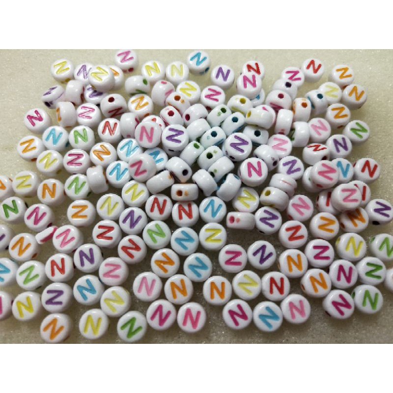 Alphabet Beads Bulat 'N' | Shopee Malaysia