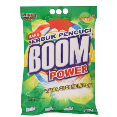 Boom Power Detergent Powder Lime 4kg | Shopee Malaysia