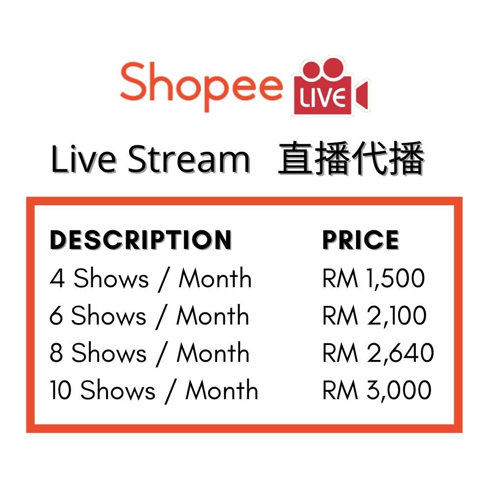 Shopee Live Stream Live Host 直播代播 | Shopee Malaysia