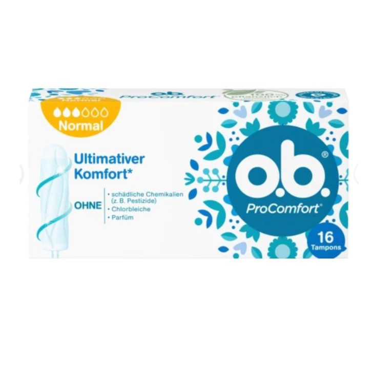 Tampon OB ProComfort/Extra Protect tube sanitary napkins of all sizes ...