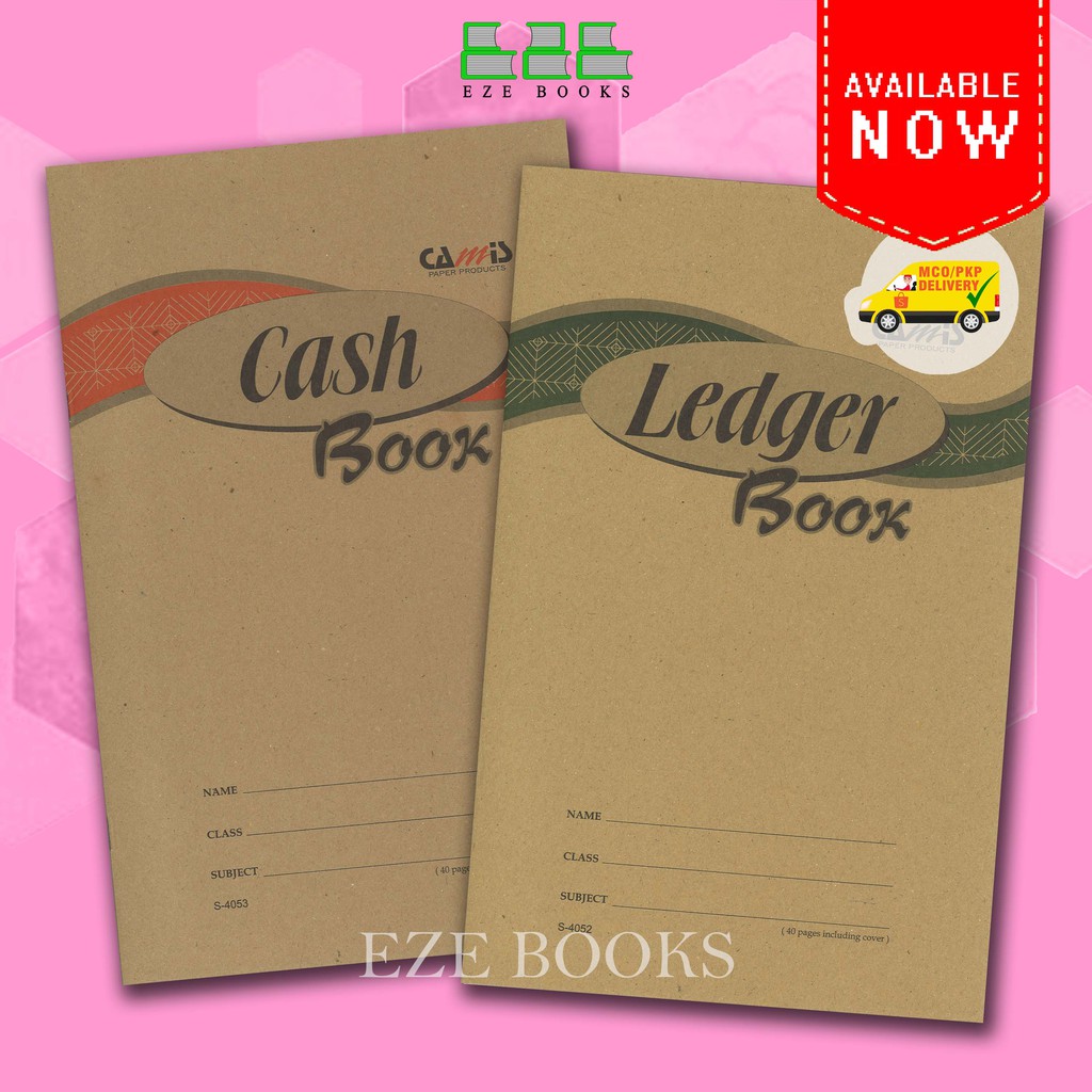 (EZE) CASH BOOK & LEDGER BOOK | F4 36PAGES UNI PAPER PRODUCTS | BUKU ...