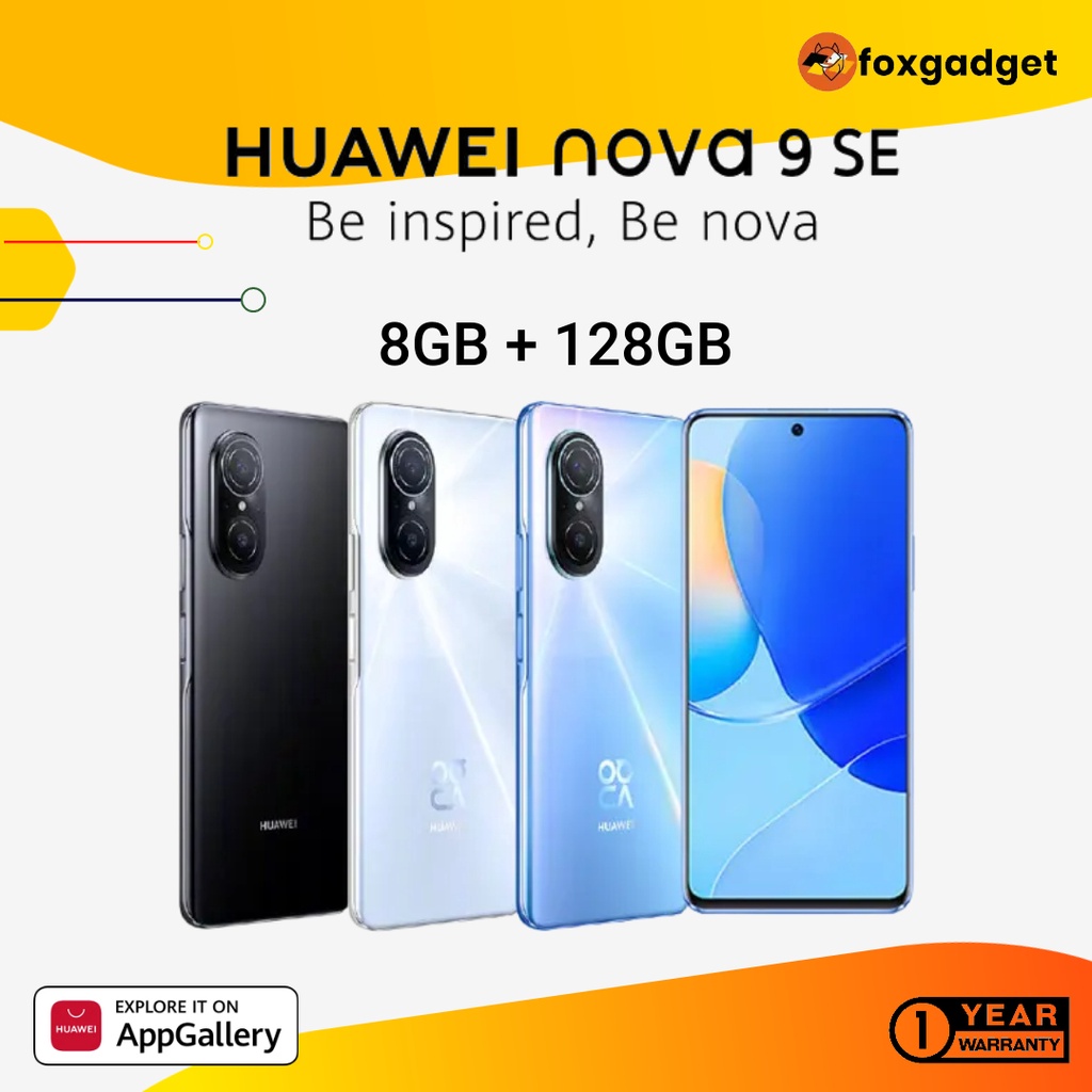 Huawei Nova 9SE | Nova 9 SE | 8GB RAM + 128GB ROM | 108MP High-Res ...