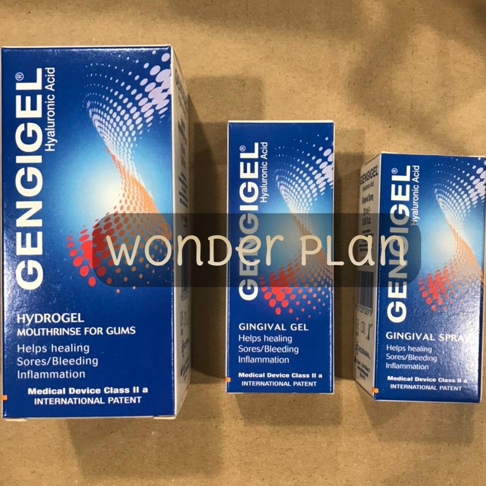 Gengigel Hydrogel Mouthrinse 150ml / Gengival Spray 20ml / Gengival 0.2 ...