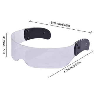 LED Luminous Glasses Neon Party LED Light Up Visor Eyeglasses Cermin ...