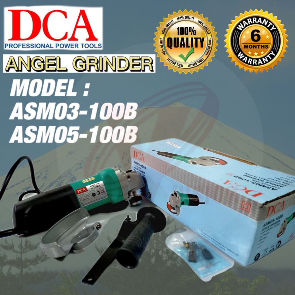 DCA Angle Grinder/Mesin Gerinda Tangan/ASM03-100A(710W)/ASM05-100B(850W)/ASM10-100(1020W) with ...